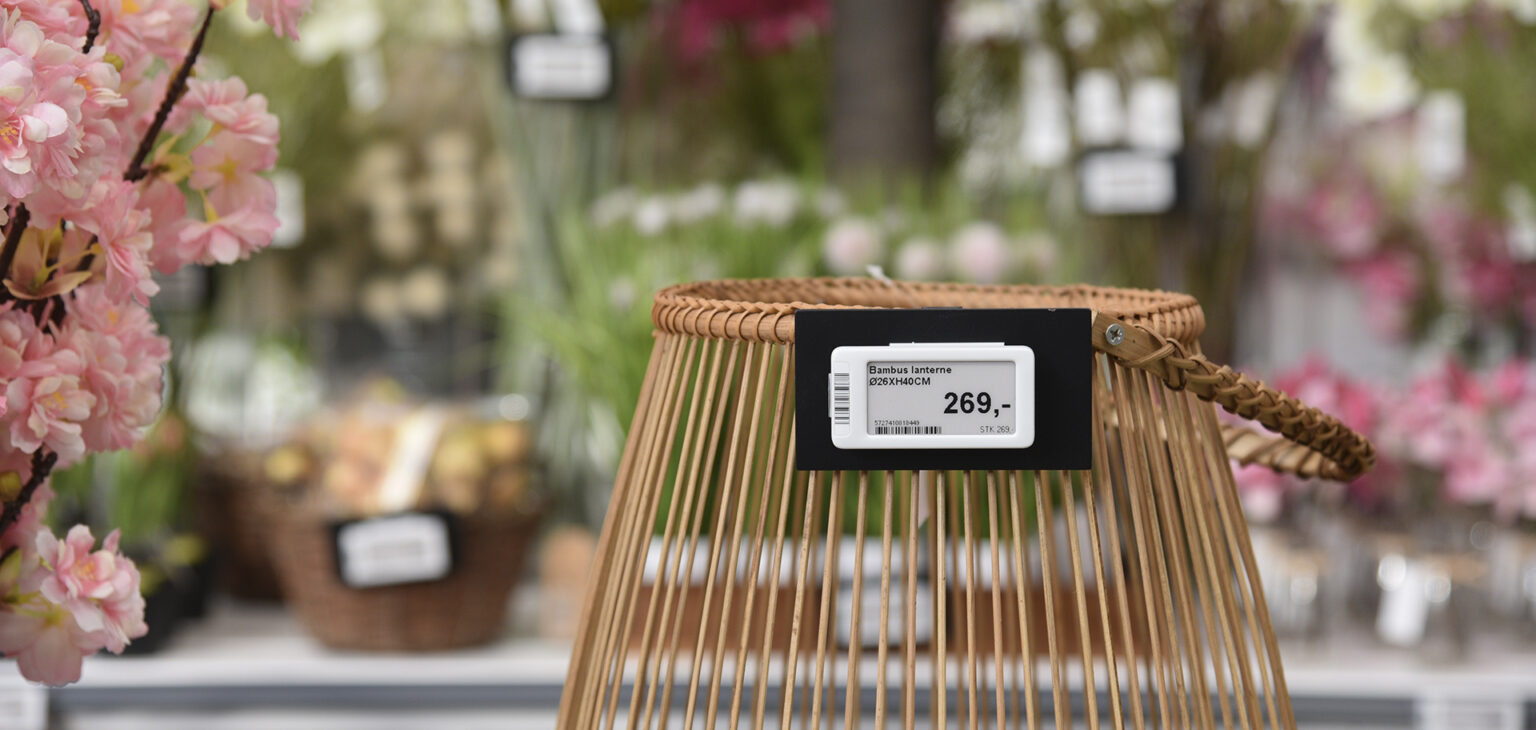 E-Ink Preischilder mit digitalem Label aus ePaper