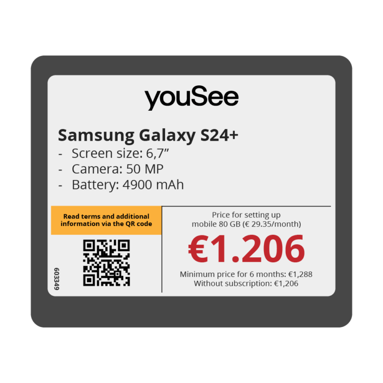 QR codes on electronic shelf labels - Delfi Technologies